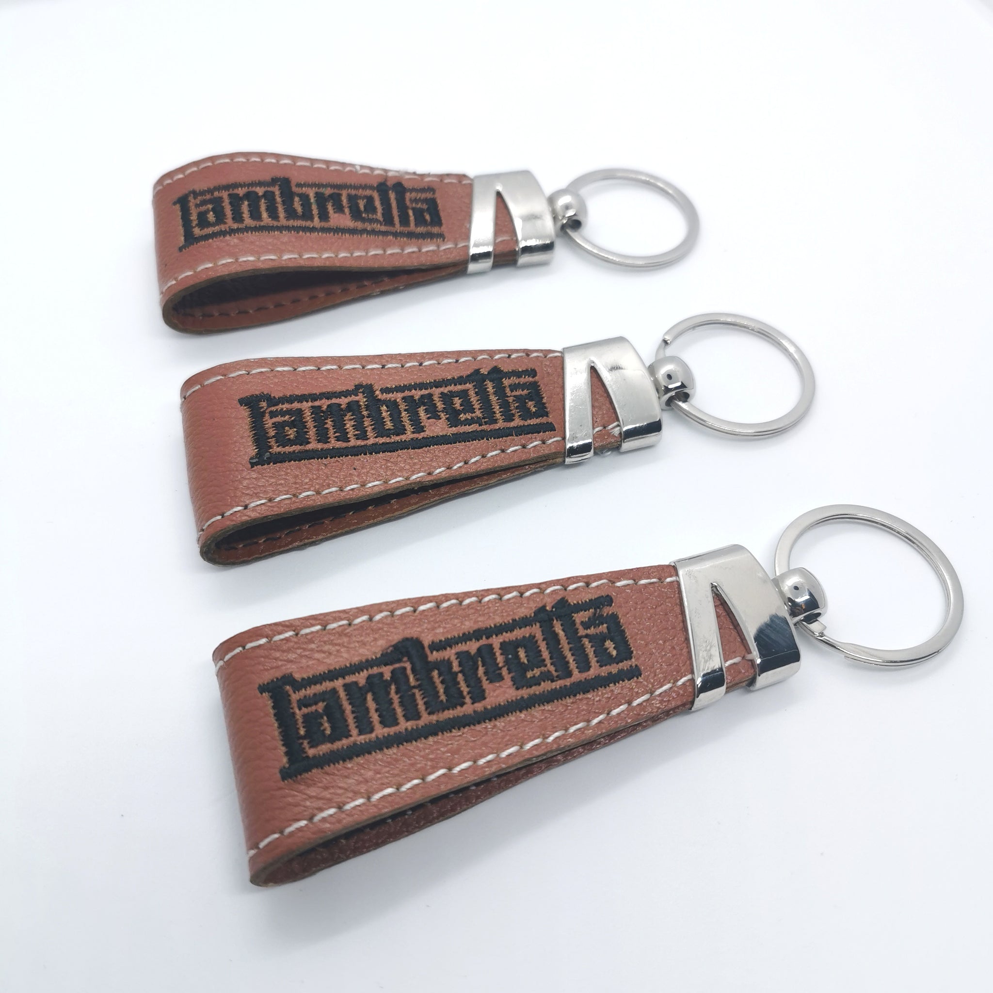 LAMBRETTA ITALIAN LEATHER SCOOTER KEYRING – Justintoscooters